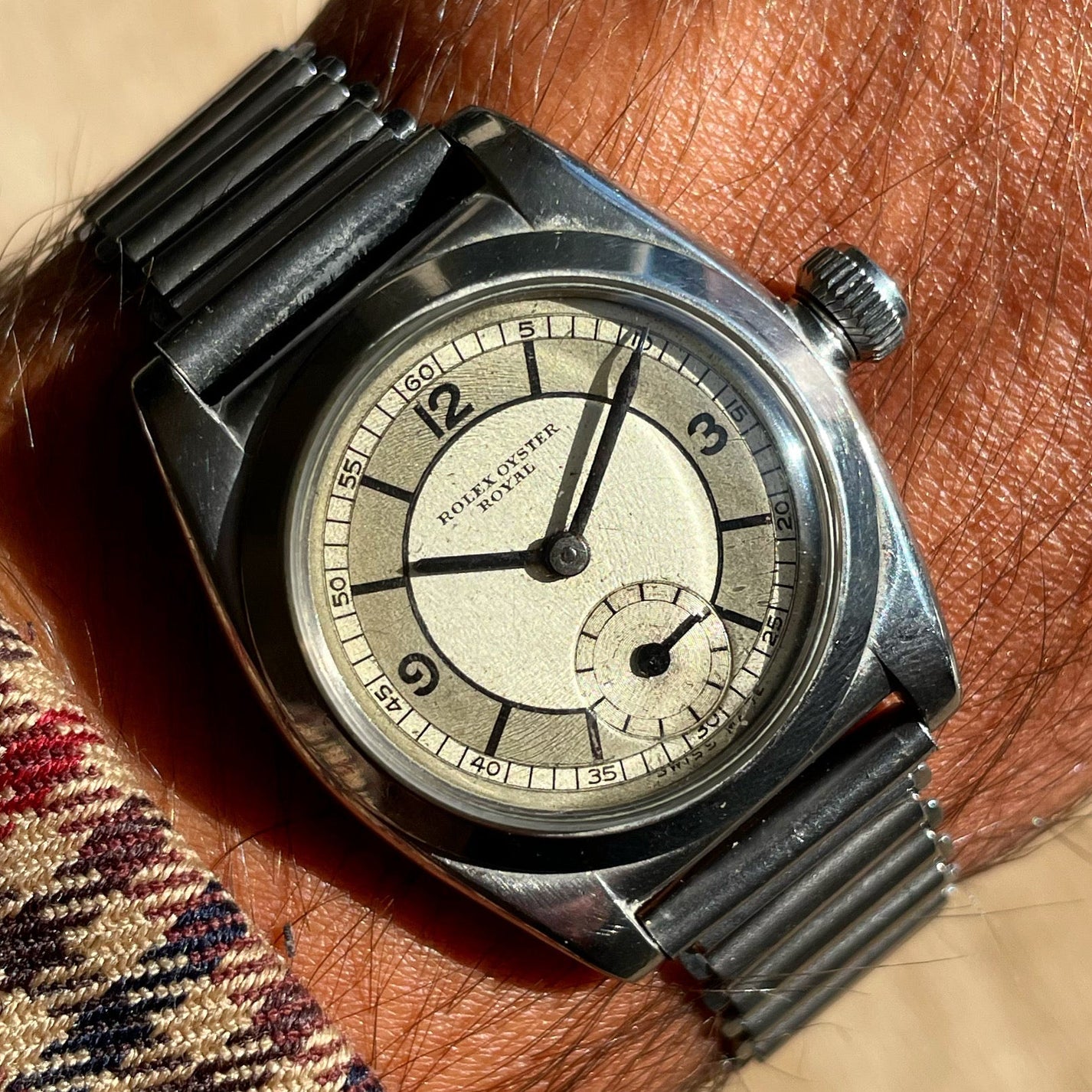 Rolex Oyster Royal Two Tone Sector Dial 1938 – Alex Stevens Vintage